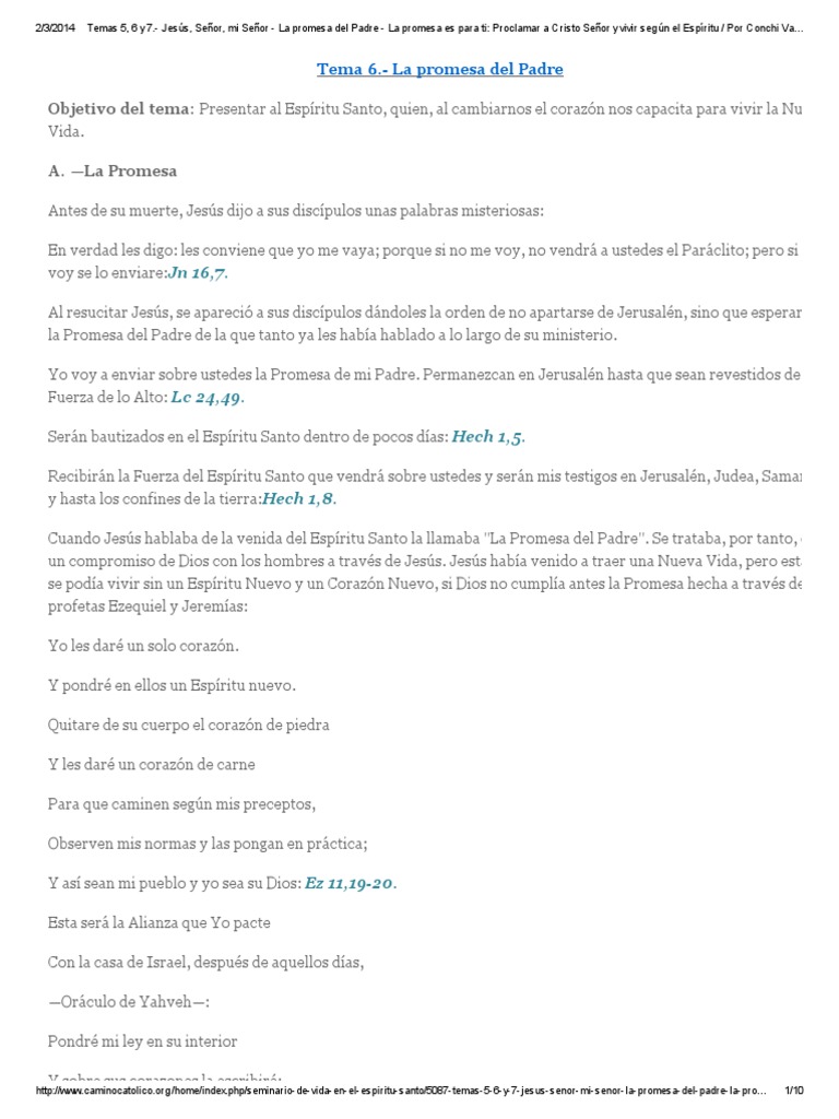 Temas 5, 6 y 7 | PDF | espíritu Santo | Jesús