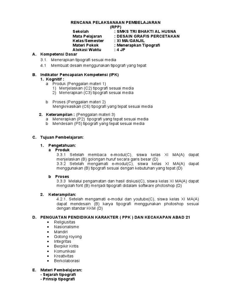 Form RPP Template - KD 2 - KURTILA | PDF