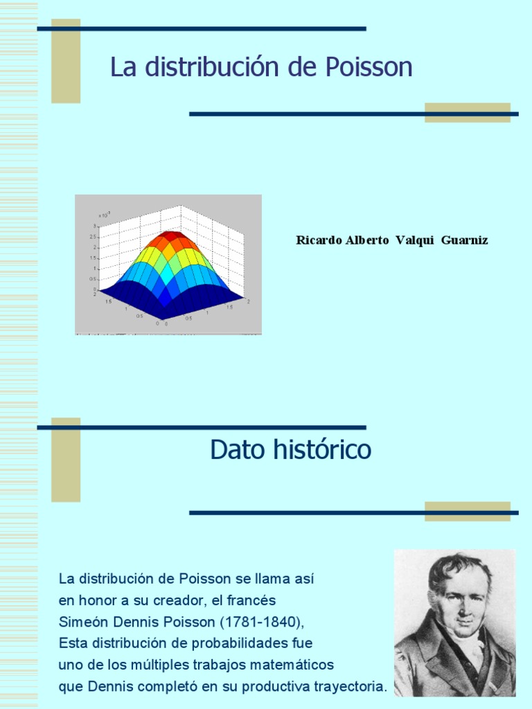 Distribución de Poisson: Conceptos y Ejemplos | PDF | Distribución de ...
