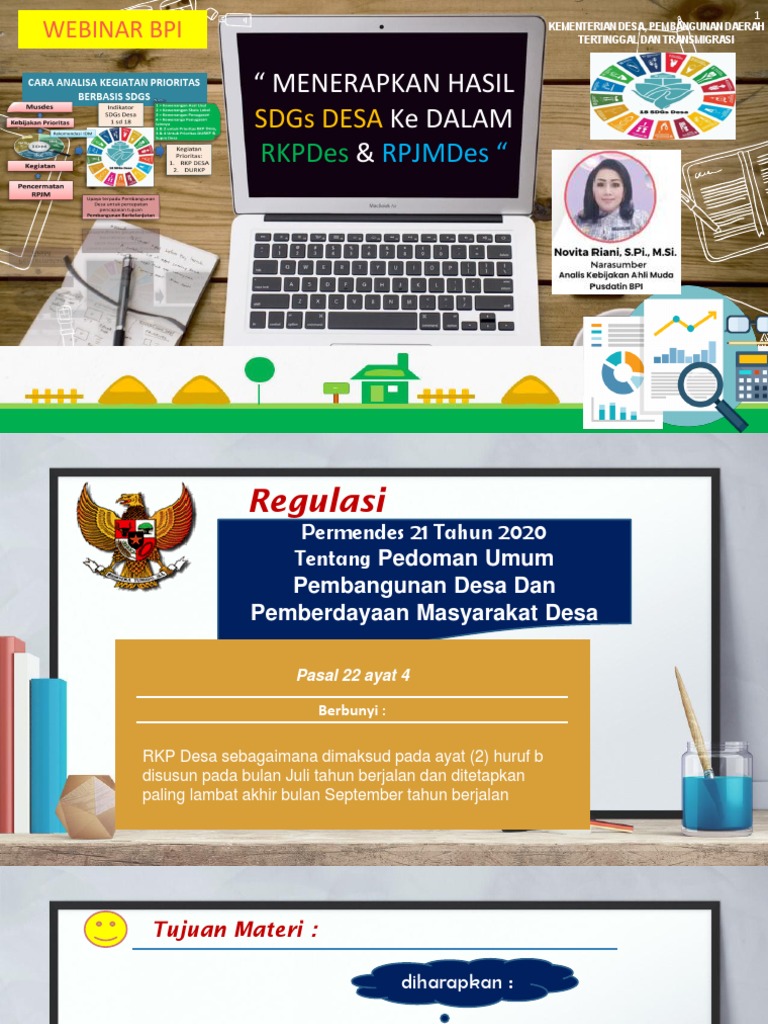 Seri 1 - SDGs 1,2,3 (Webinar BPI VOL 6 Sesi 1) | PDF