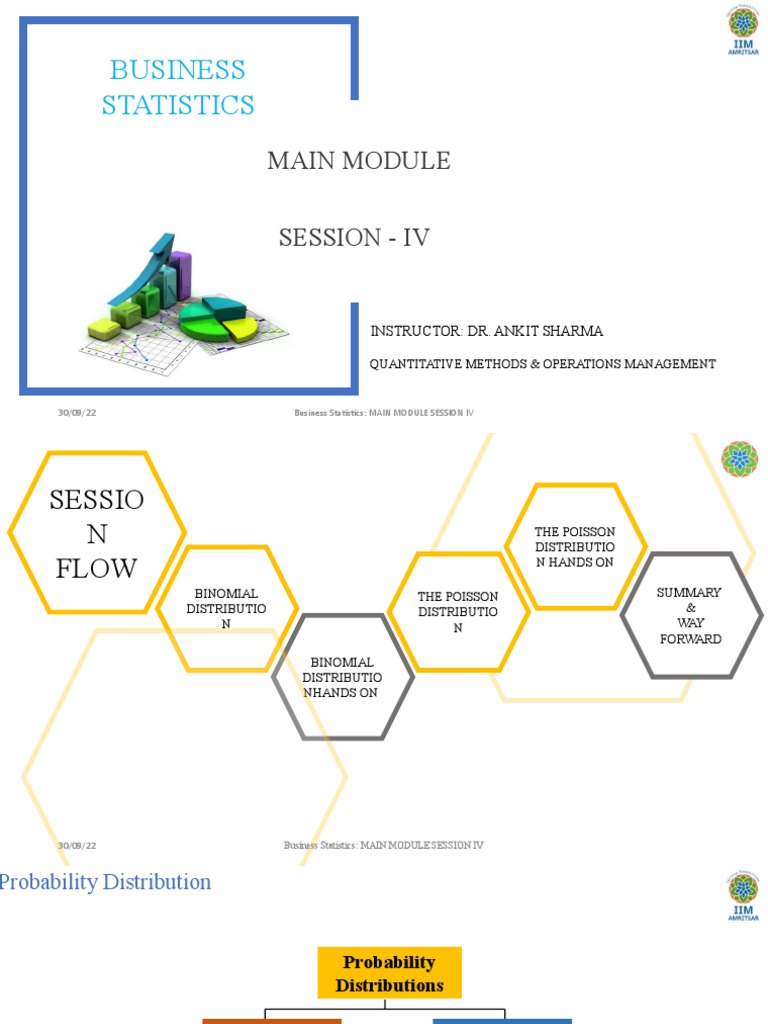 Main Module Business Statistics Class 4 | PDF | Probability Distribution | Probability Density ...
