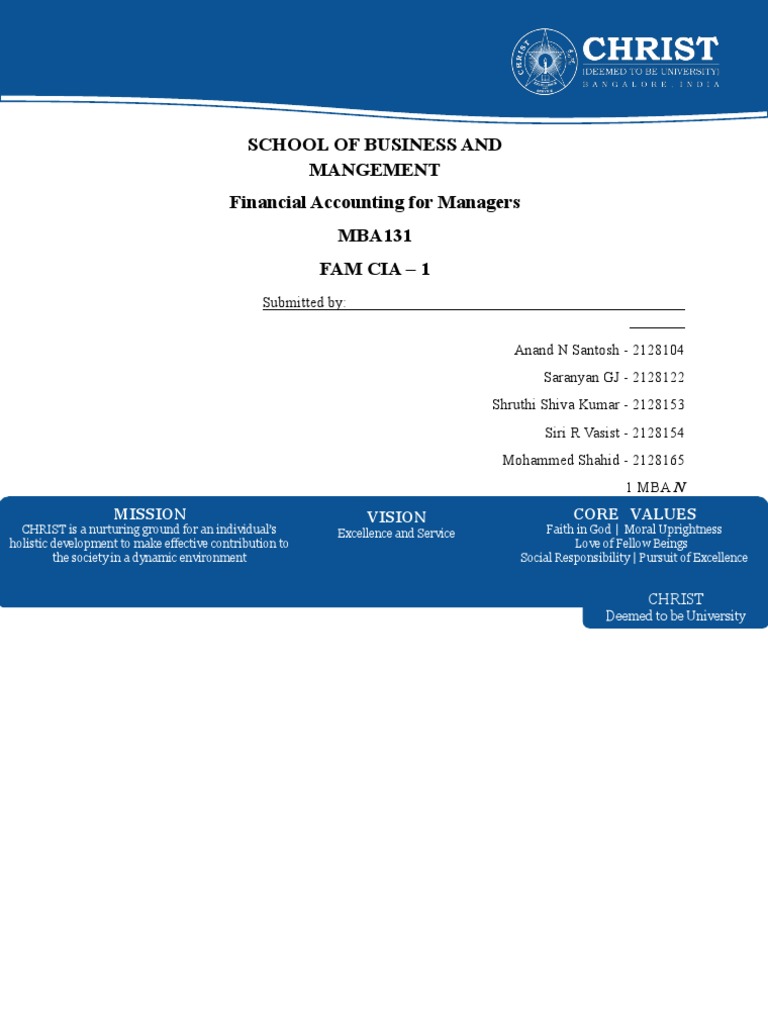 Fam Cia 1 | PDF | Expense | Business