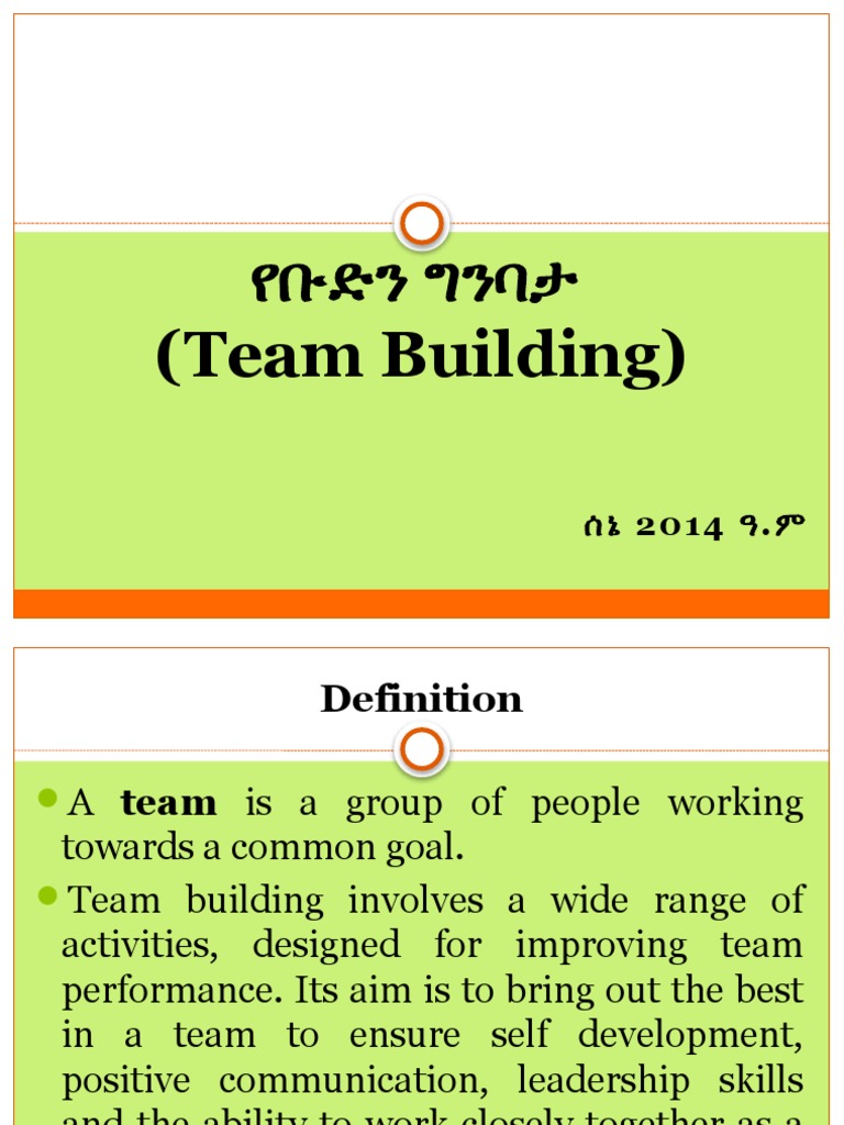 Team Building | PDF
