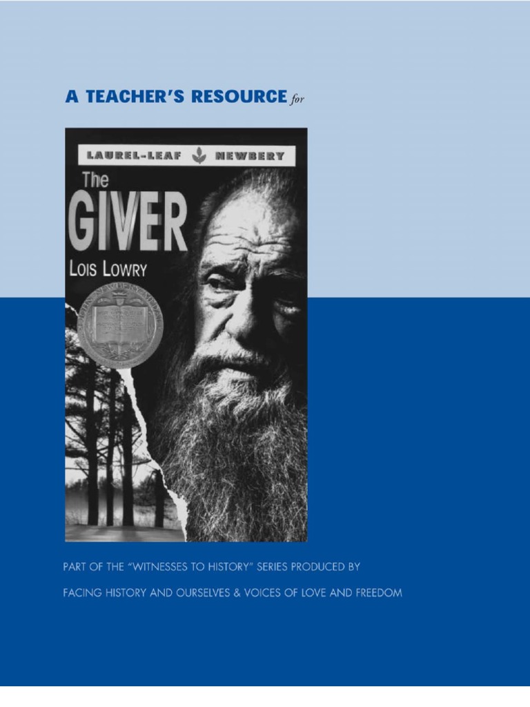 The Giver Teacher's Resource | PDF | The Giver | Utopia