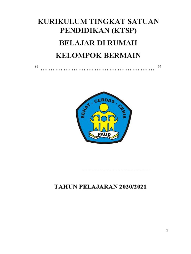 KTSP BDR Paud New 2021 | PDF