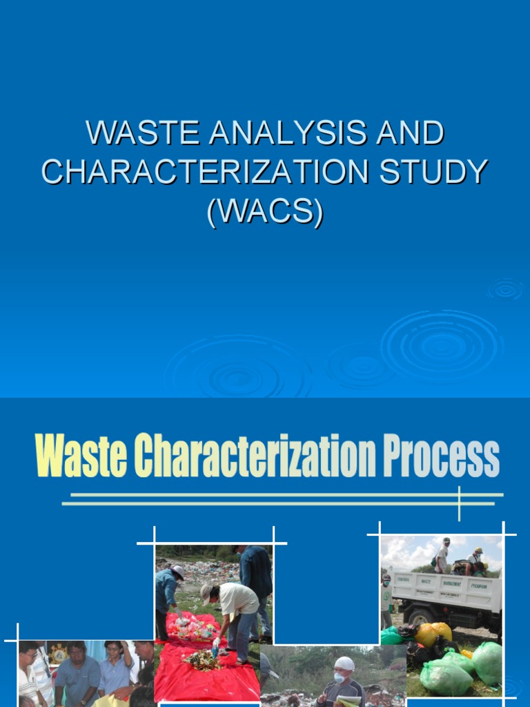 Waste Analysis & Characterization Guide | PDF | Sampling (Statistics ...