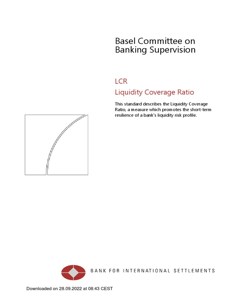 Basel Committee On Banking Supervision: LCR Liquidity Coverage Ratio ...