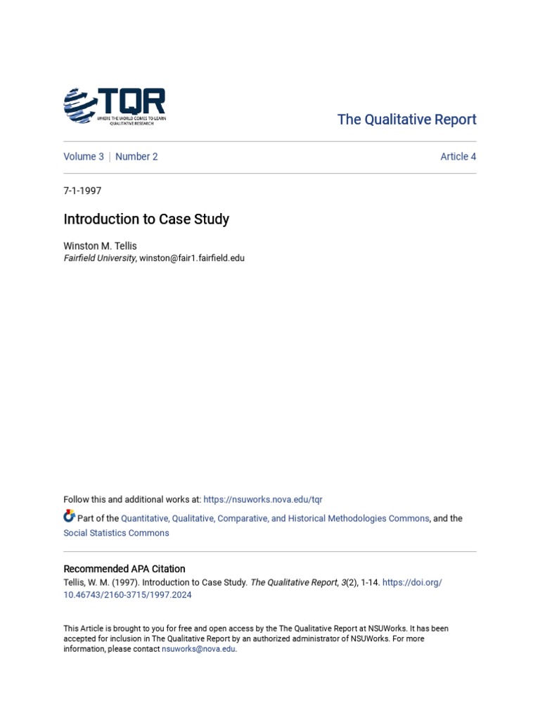 Introduction To Case Study | PDF | Case Study | Scientific Method