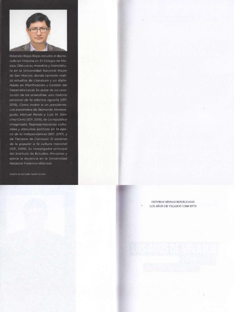 Los Años de Velasco (1968-1975) - Rolando Rojas Rojas | PDF | Perú ...