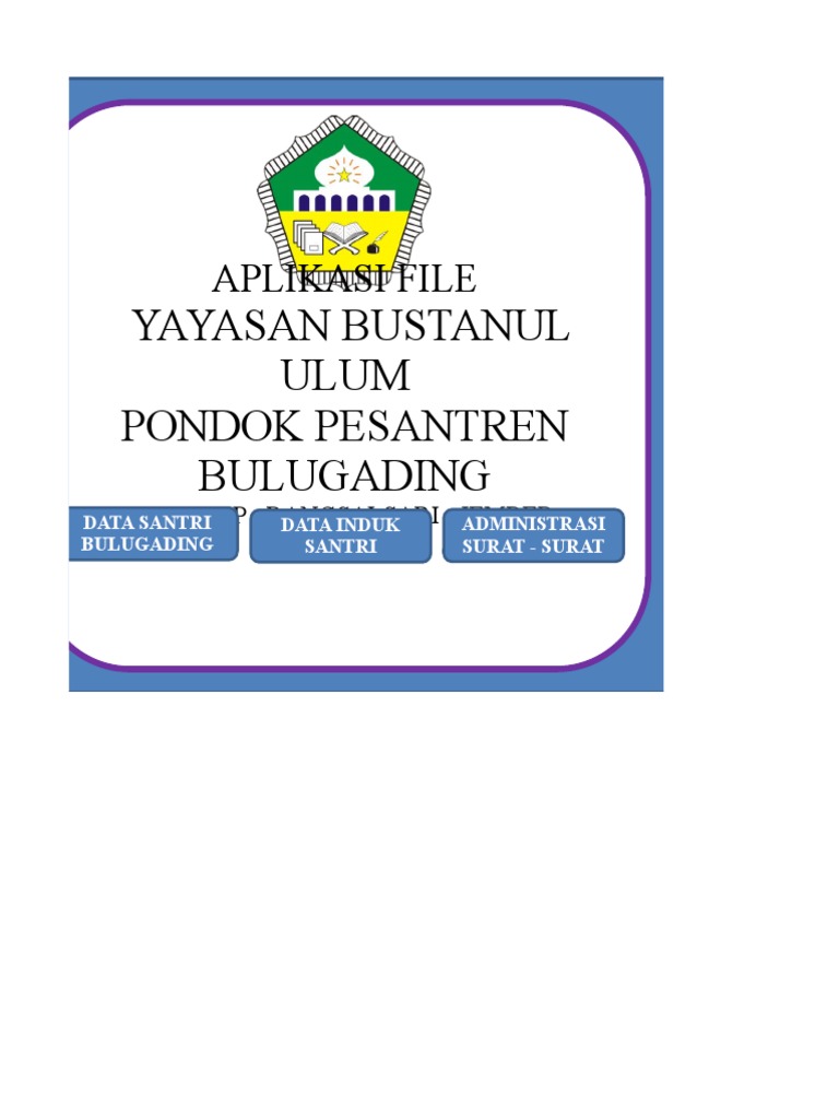 Aplikasi File Pondok | PDF