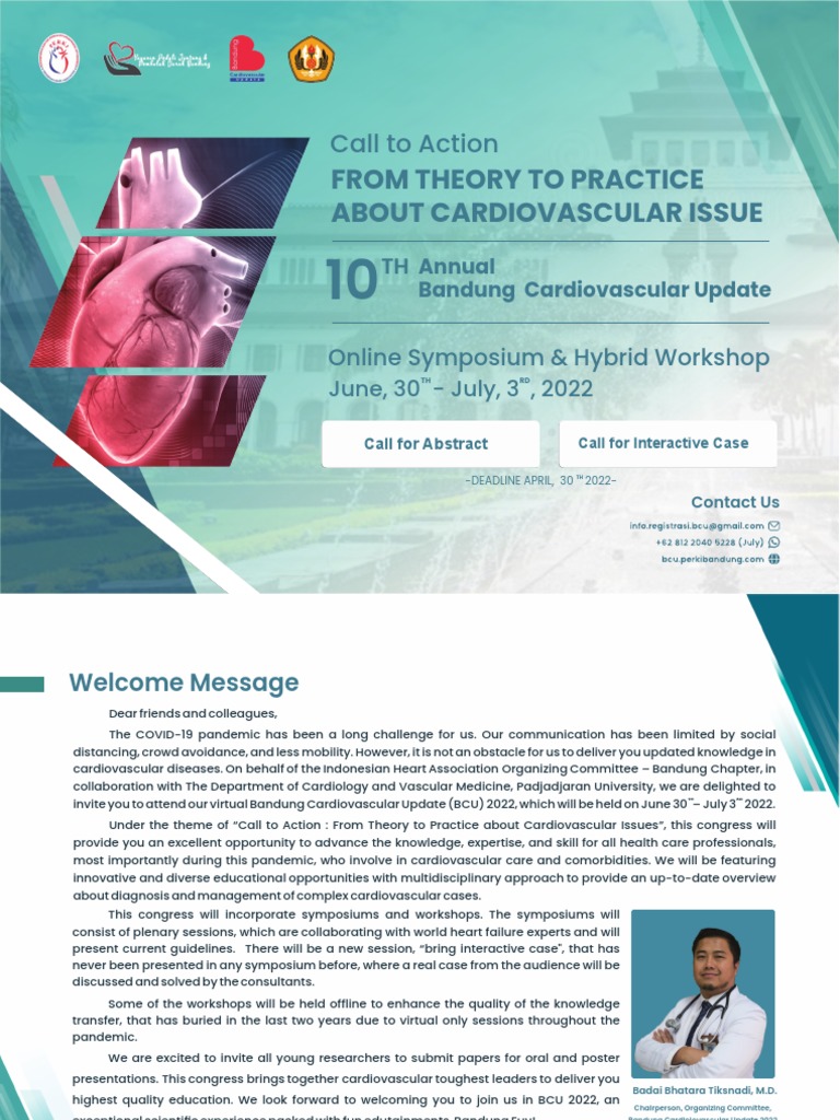 BCU 2022 First Announcement Rev | PDF | Cardiology | Cardiovascular Diseases