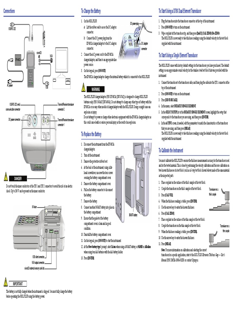 DMTA 10010 01EN - Rev - A 38DL - PLUS Getting - Started - EN | PDF | Battery Charger ...