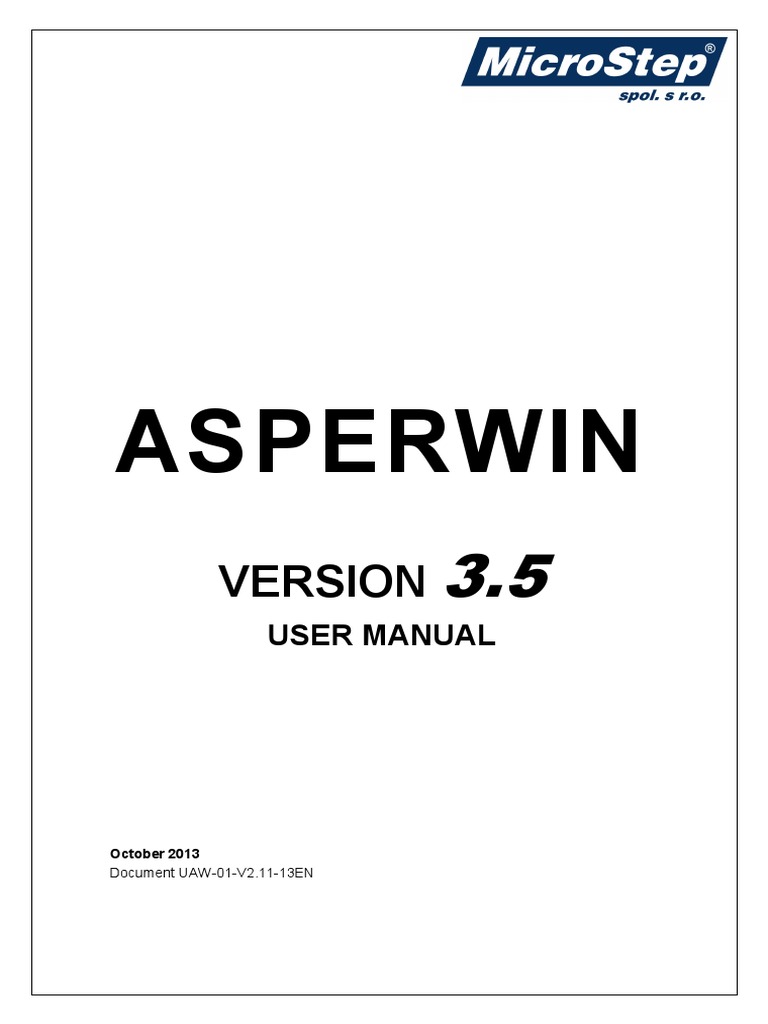 AsperWin3.5 UserManual en | PDF | Computing