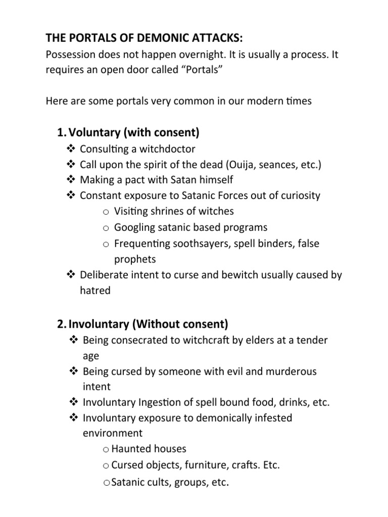 4 DEGREES OF DEMONIC POSSESSION 2 | PDF | Witchcraft | Supernatural