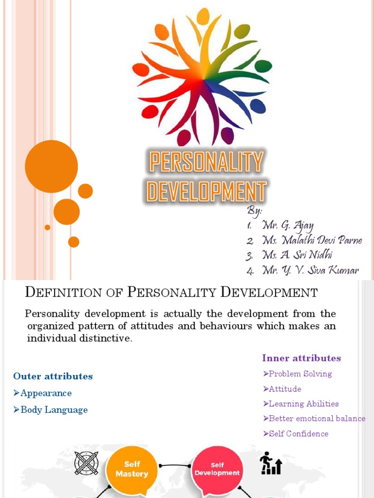 Personality Development | PDF | Self Esteem | Behavior Modification