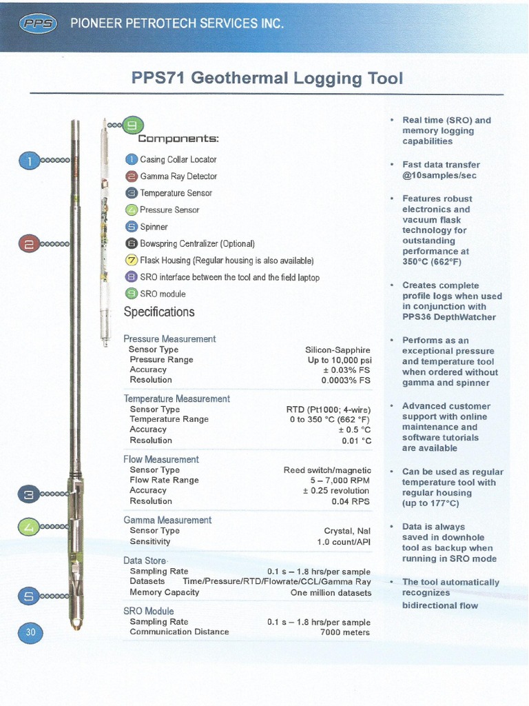 Brosur Geothermal Gauge PPS71 | PDF