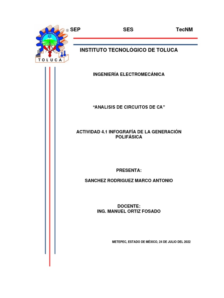 Generación de energía eléctrica trifásica mediante un generador ...