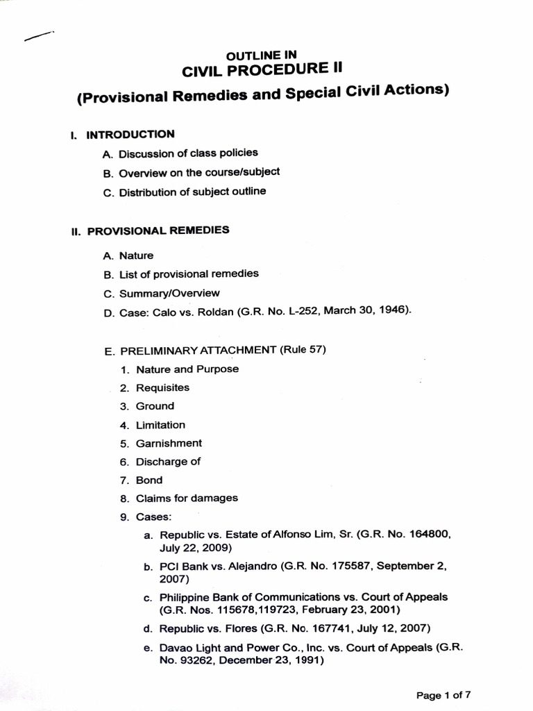 Civil Procedure II: Remedies & Actions | PDF | Foreclosure | Judiciaries
