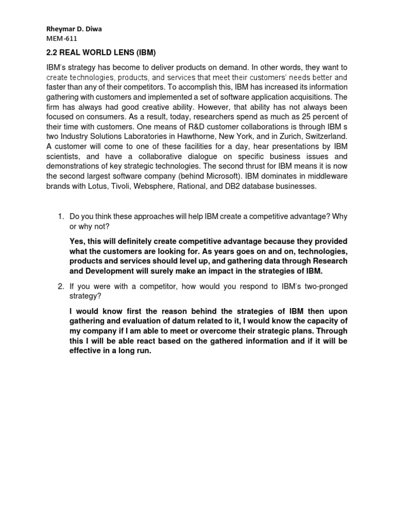 2 2 Ibm Real World Lens Pdf