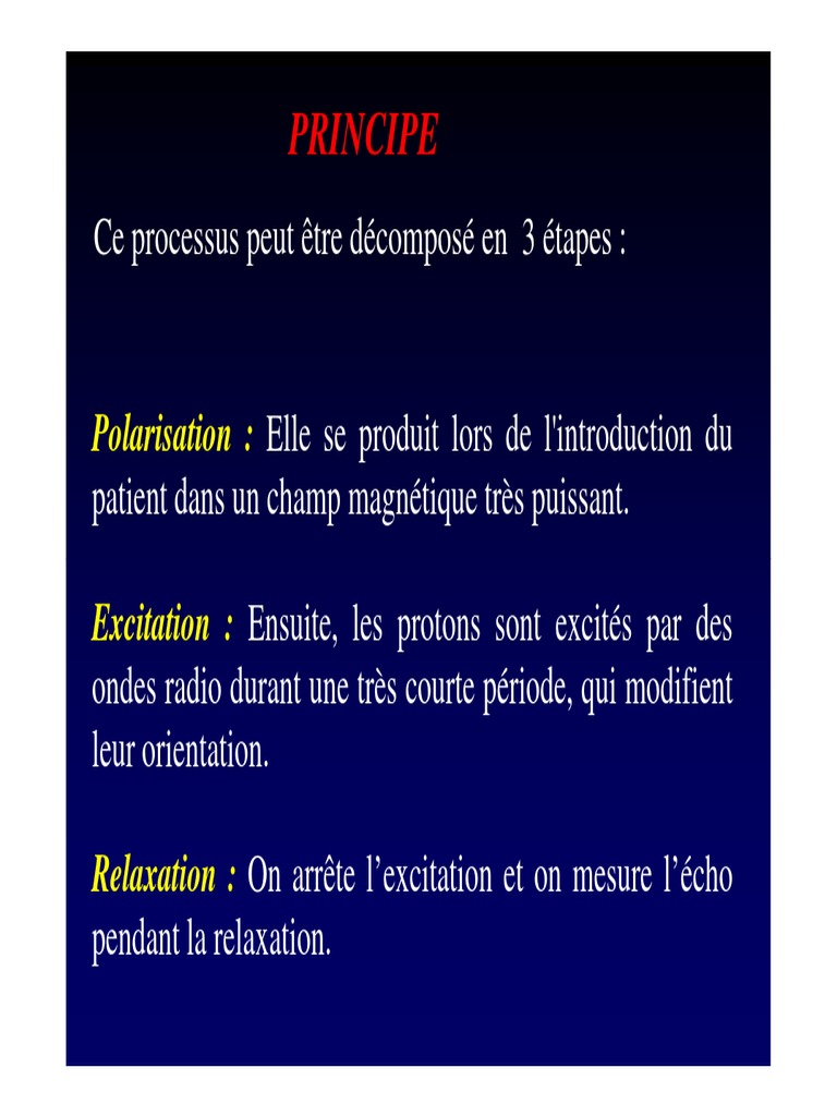 Polarisation et précession en imagerie médicale | PDF