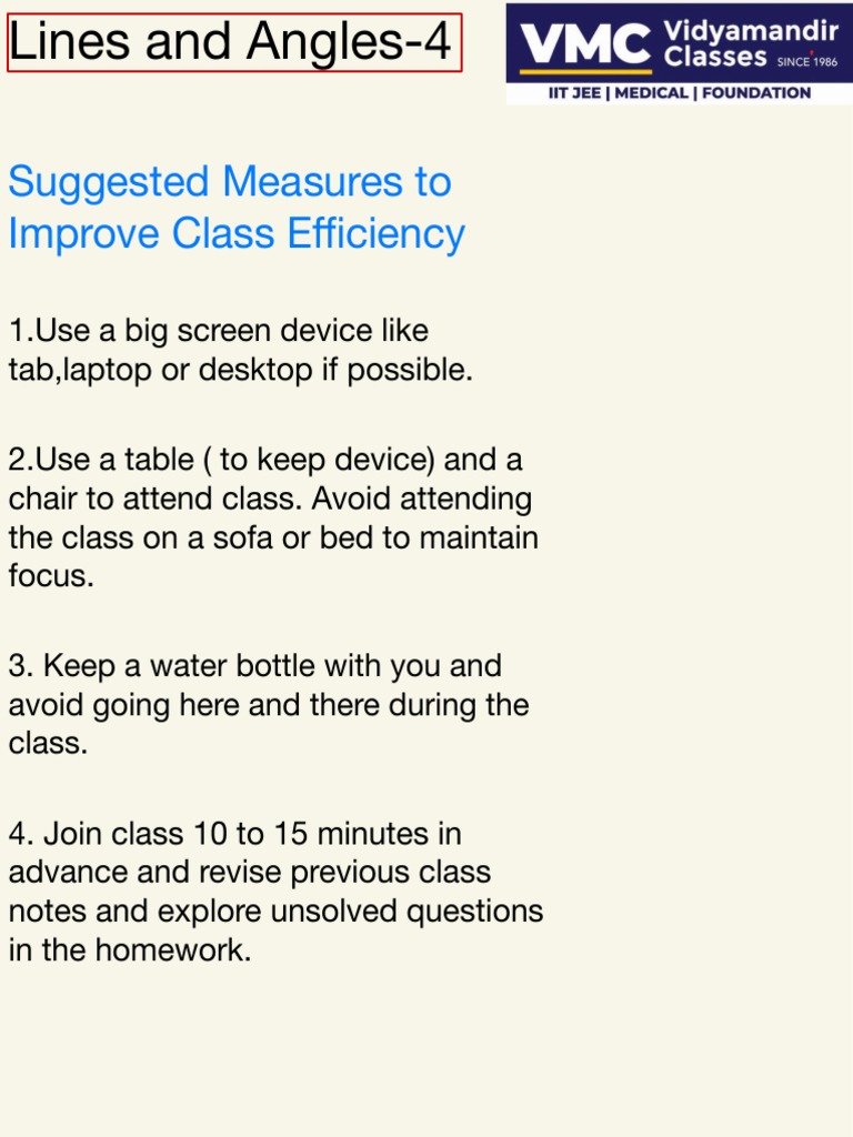 Lines and Angles Class-4 (Notes) | PDF | Theorem | Metalogic