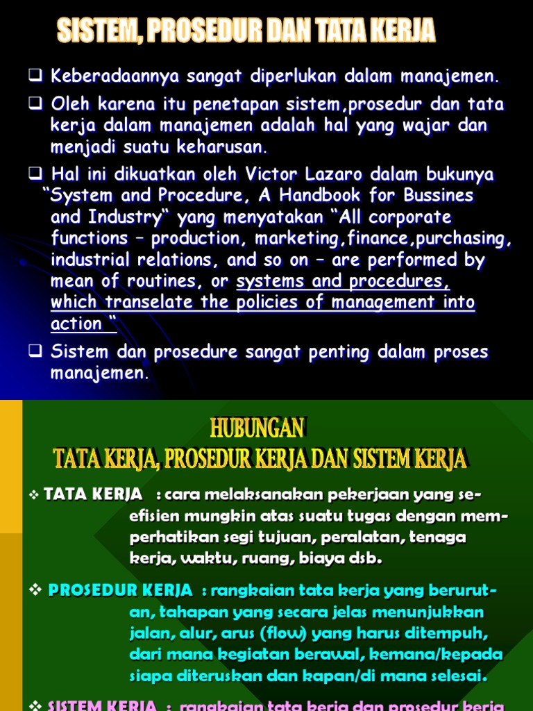 Standar Dan Operasional Prosedur Sop Pdf