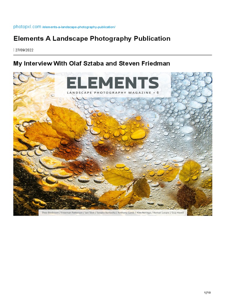 Elements A Landscape Photography | PDF | Photographer | Social Media