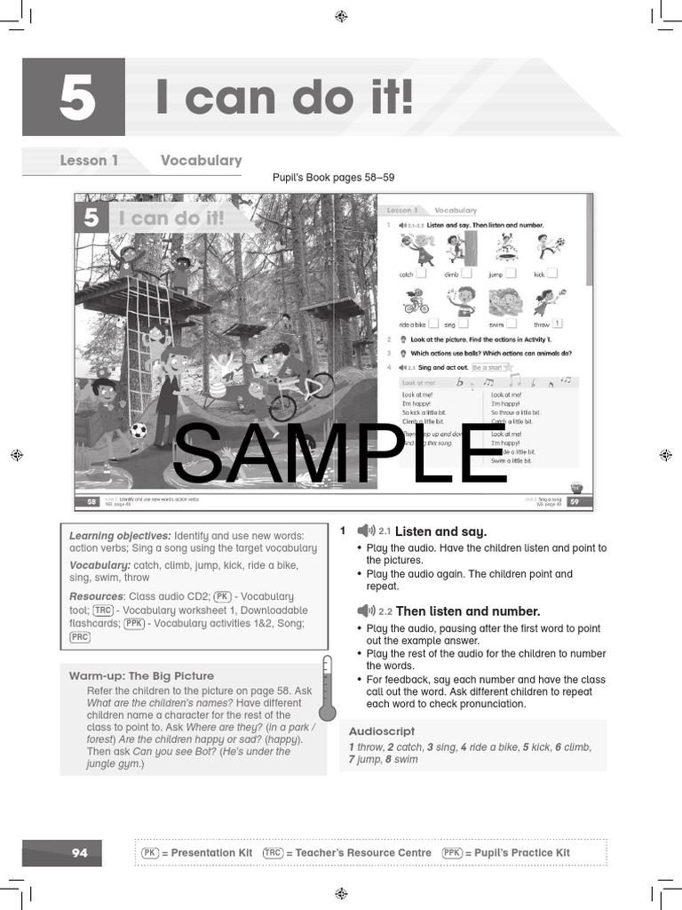 AS1 Teacher S Book Unit 5 Sample | PDF | Question | Vocabulary