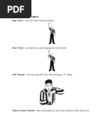 FIBA Officiating Signals | PDF | Hand | Referee