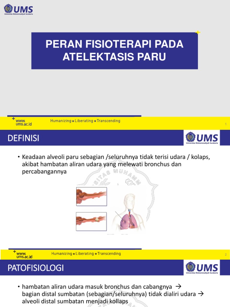 Peran Fisioterapi Pada ATELEKTASIS | PDF