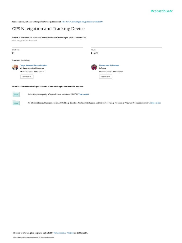 GPS Tracker | PDF | Global Positioning System | Personal Computers