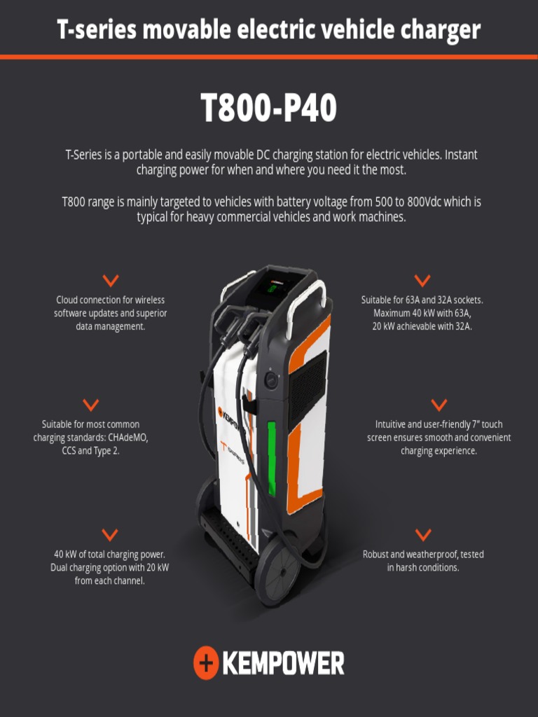 Kempower T Series t800 p40 Technical Data Eng | PDF | Alternating Current | Direct Current