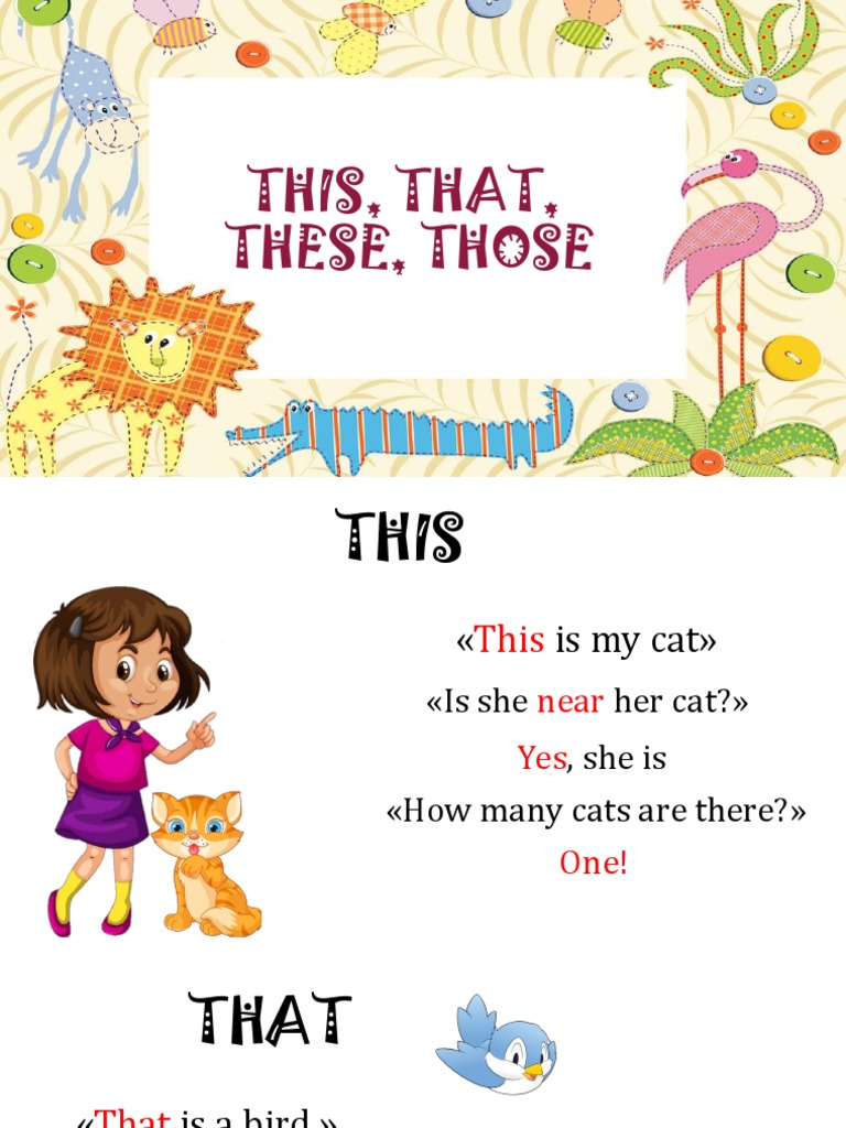 This, That, These, Those | PDF