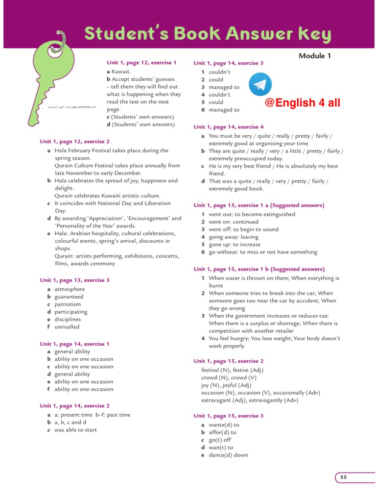 Grade 11 English Workbook Answer Key | PDF | Radio | Stress (Linguistics)