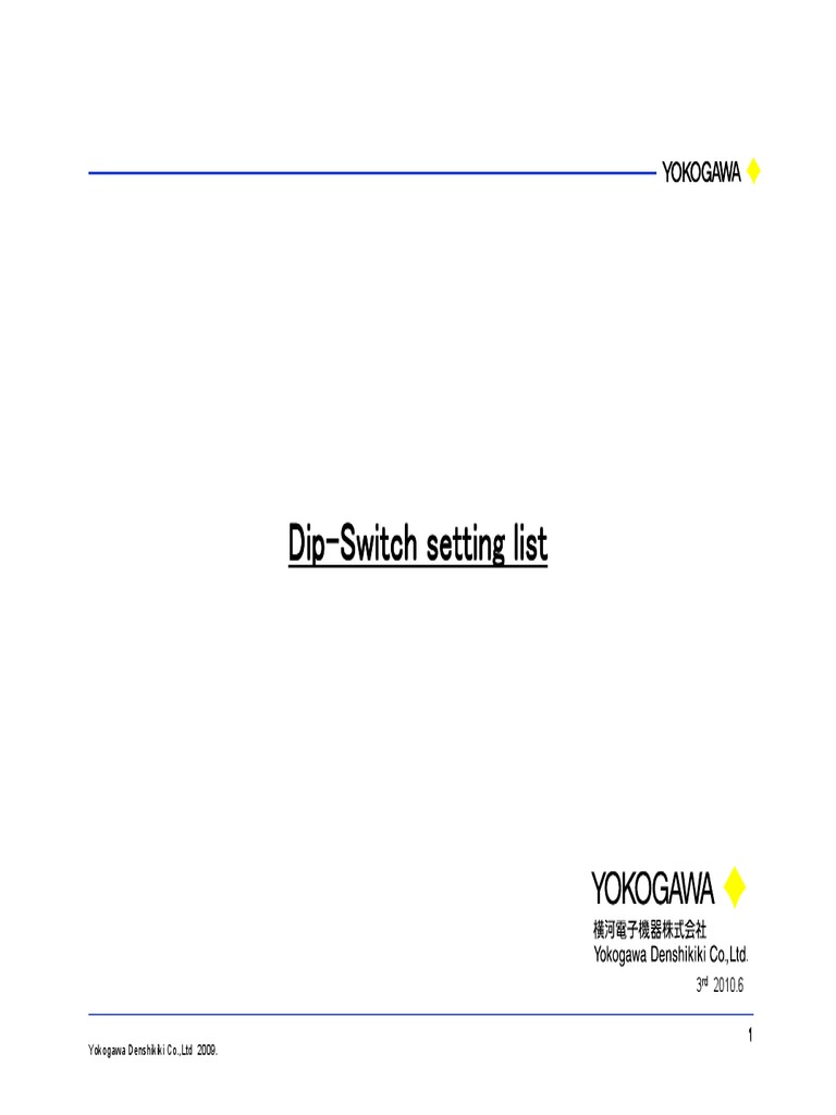 CMZ900 Dip-Sw Setting-E | PDF | Computing | Data Transmission