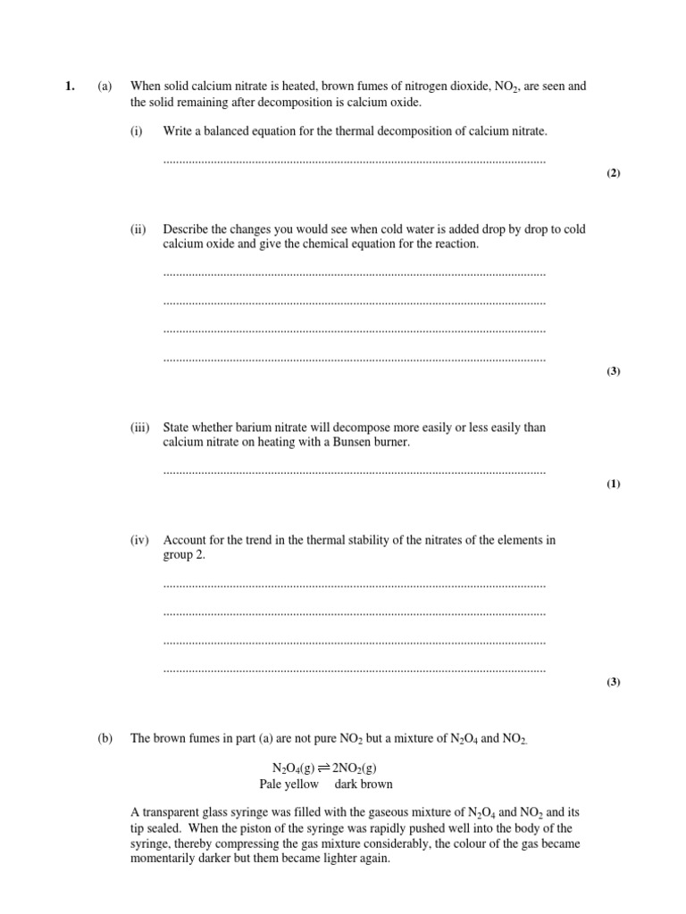 Effect of NO on SO2 and O2 Reaction | PDF | Ph | Chemical Equilibrium