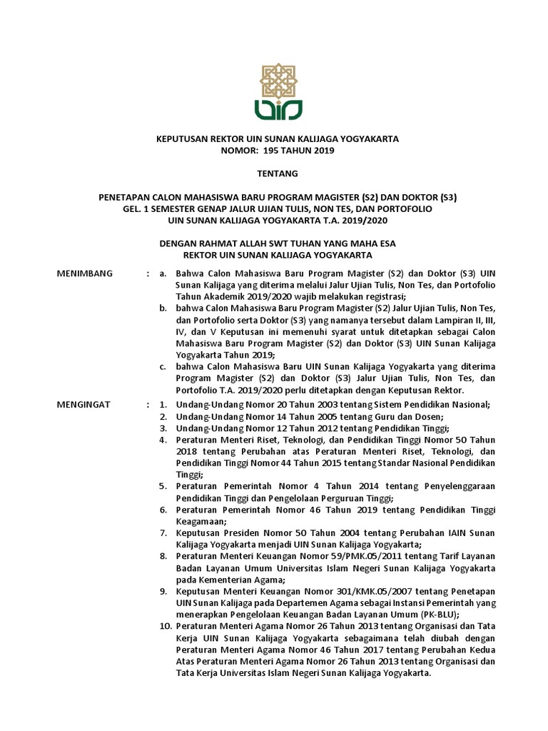 100 20191017 SK PMB S2 S3 Gel 1 SMT Genap 2019 | PDF