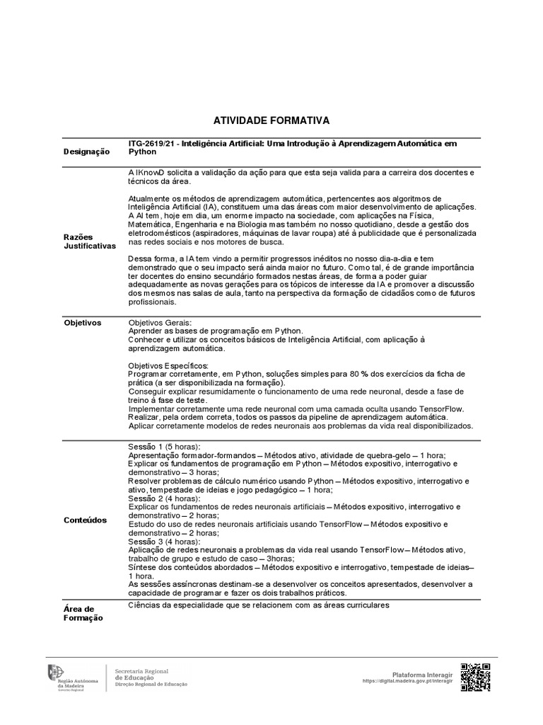 Inteligência Artificial Uma Introdução À Aprendizagem Automática em ...