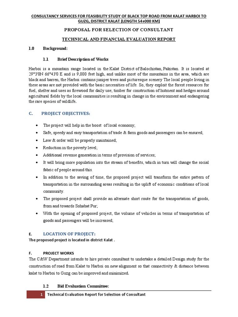 Combine technical and financial evaluation report Sohbat pur (Autosaved ...