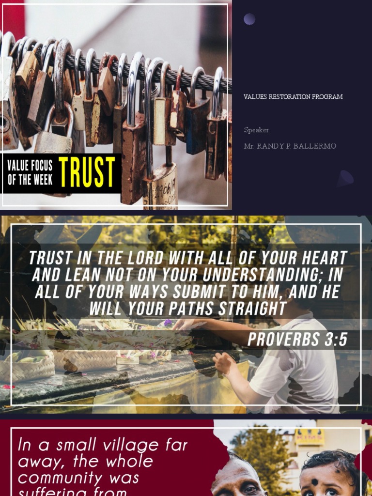 Values Restoration Program Trust | PDF