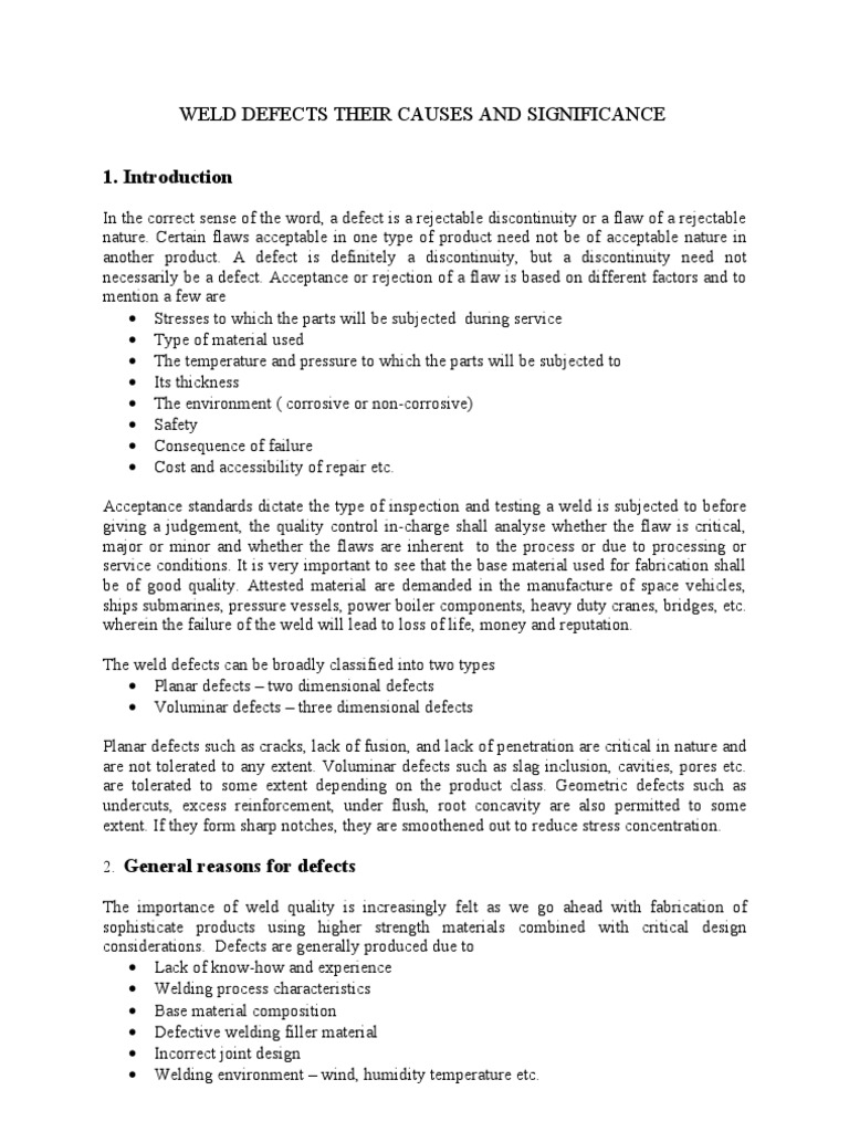 Understanding Weld Defects and Causes | PDF | Welding | Construction