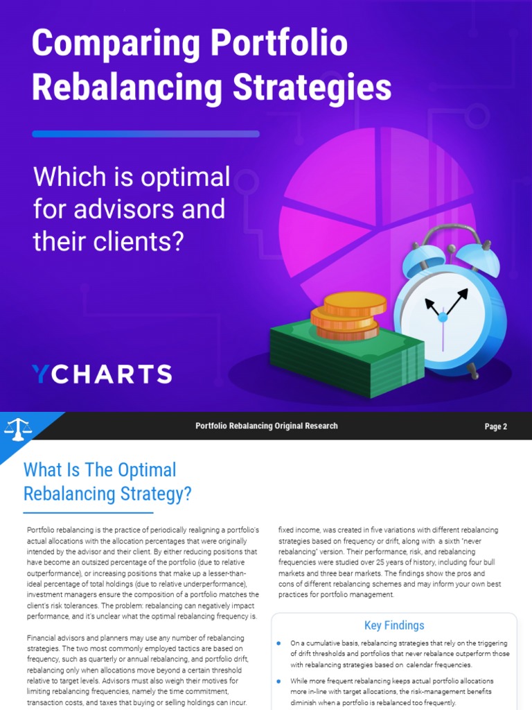 Comparing Portfolio Rebalancing Strategies YCharts 2021 | PDF | Asset ...