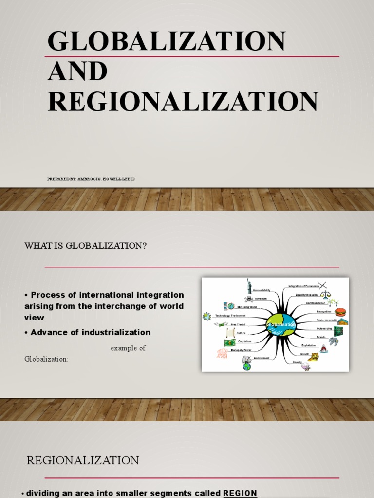 Globalization and Regionalization | PDF