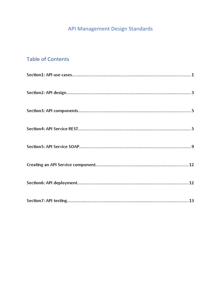 API Management Design Standards Guide | PDF | Representational State ...