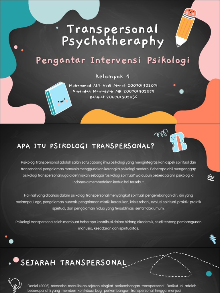 Transpersonal Psychotherapy | PDF