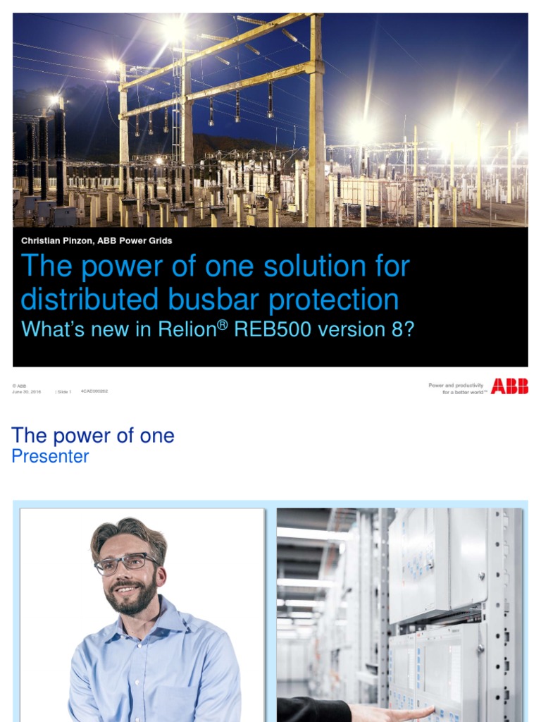 What Is New in ABB Relion REB500 External Webinar PPT 4CAE000262 Rev | PDF | Electrical ...