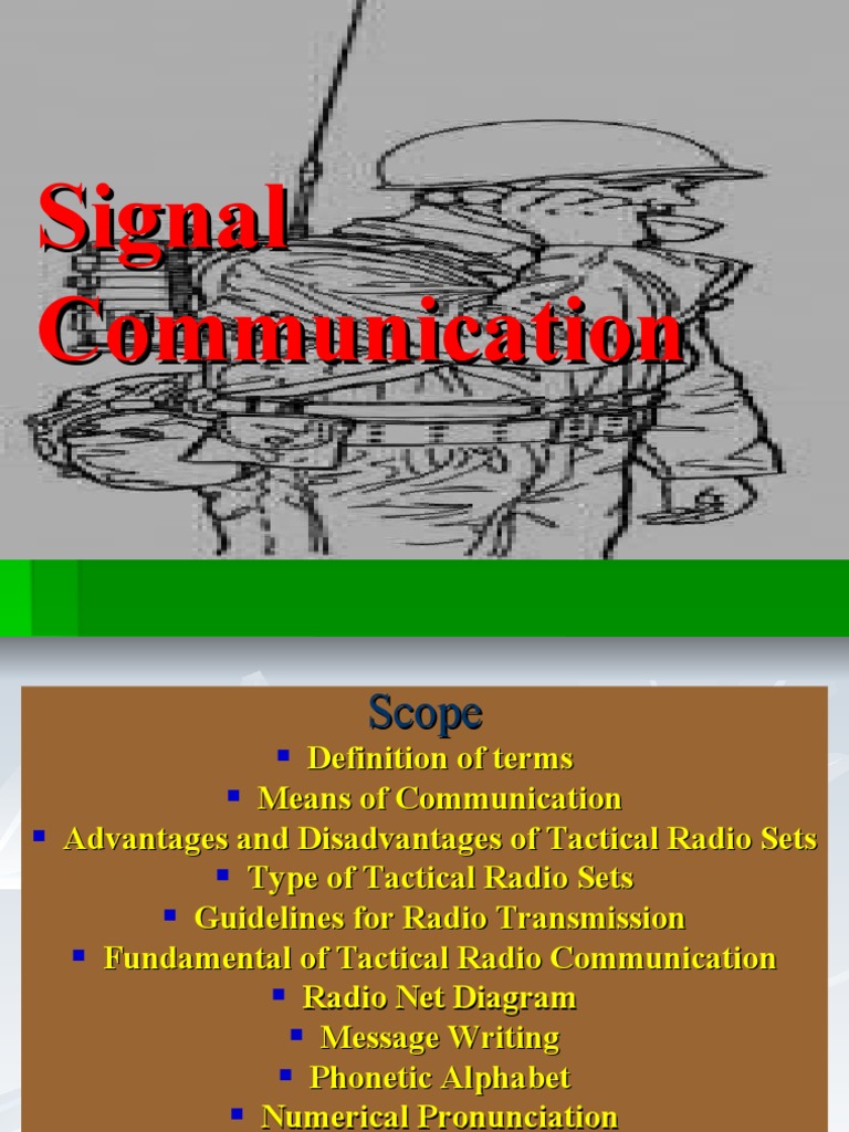 Signal Communication Pdf Radio Communication