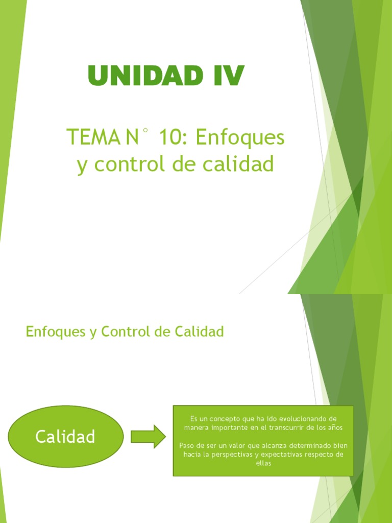 Unidad 4 | PDF | Calidad (comercial) | Business