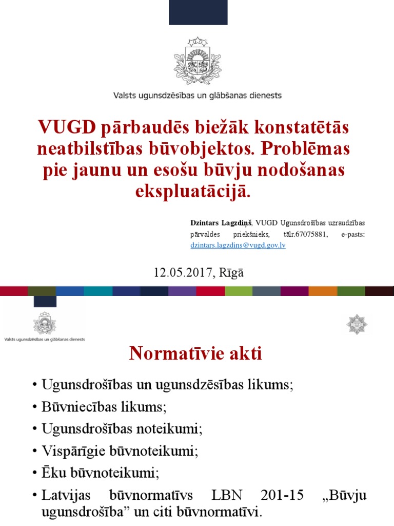 VUGD Parbaudes Buvobjektos DZ Lagzdins | PDF