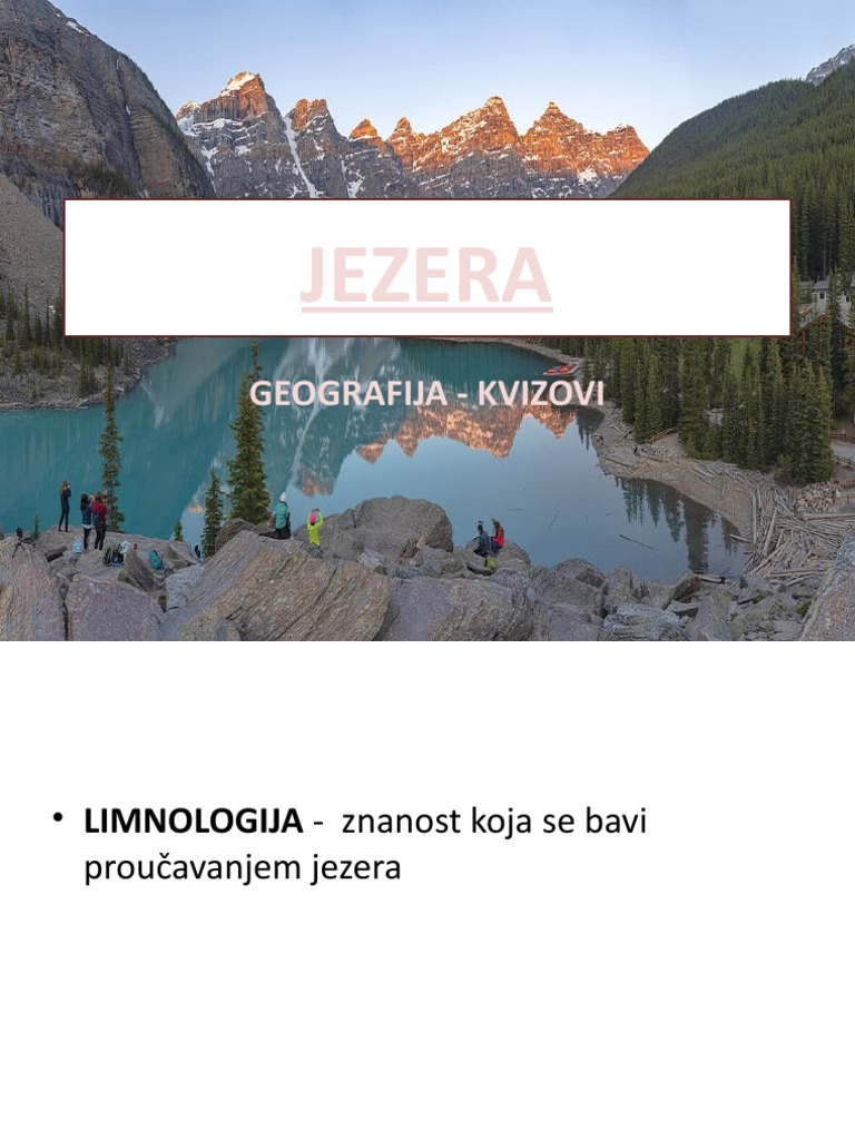 JEZERA - Kviz | PDF